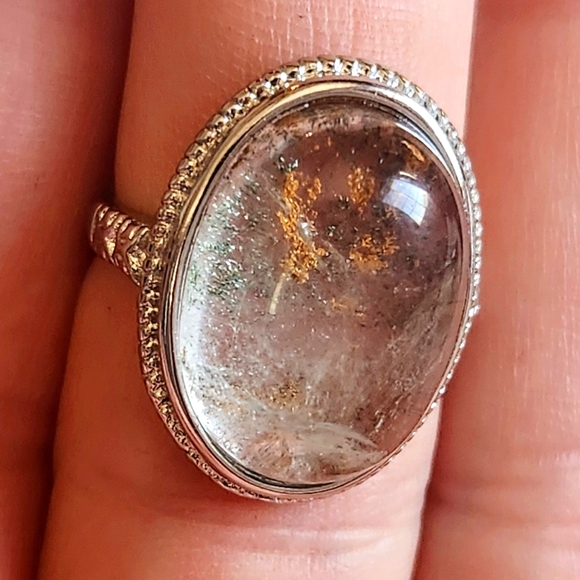 Hand Crafted | Jewelry | Genuine Garder Quartz Lodolite Adjustable ...